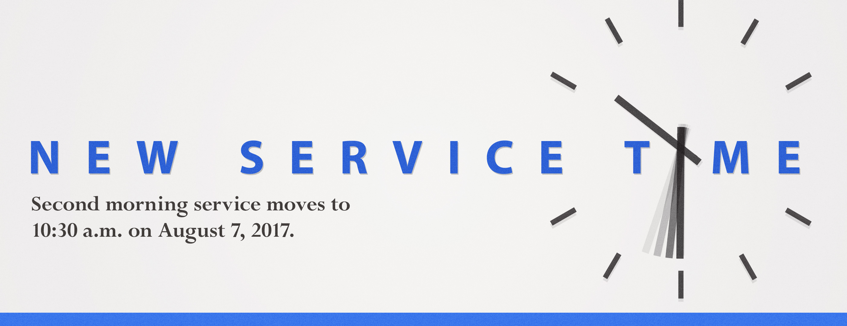 New Service Time slider | Bible Center Church