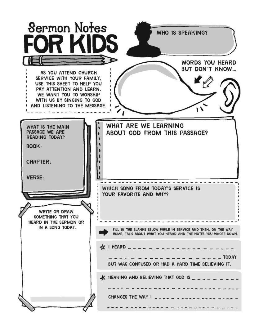 Sermon-Notes-For-Kids | Bible Center Church